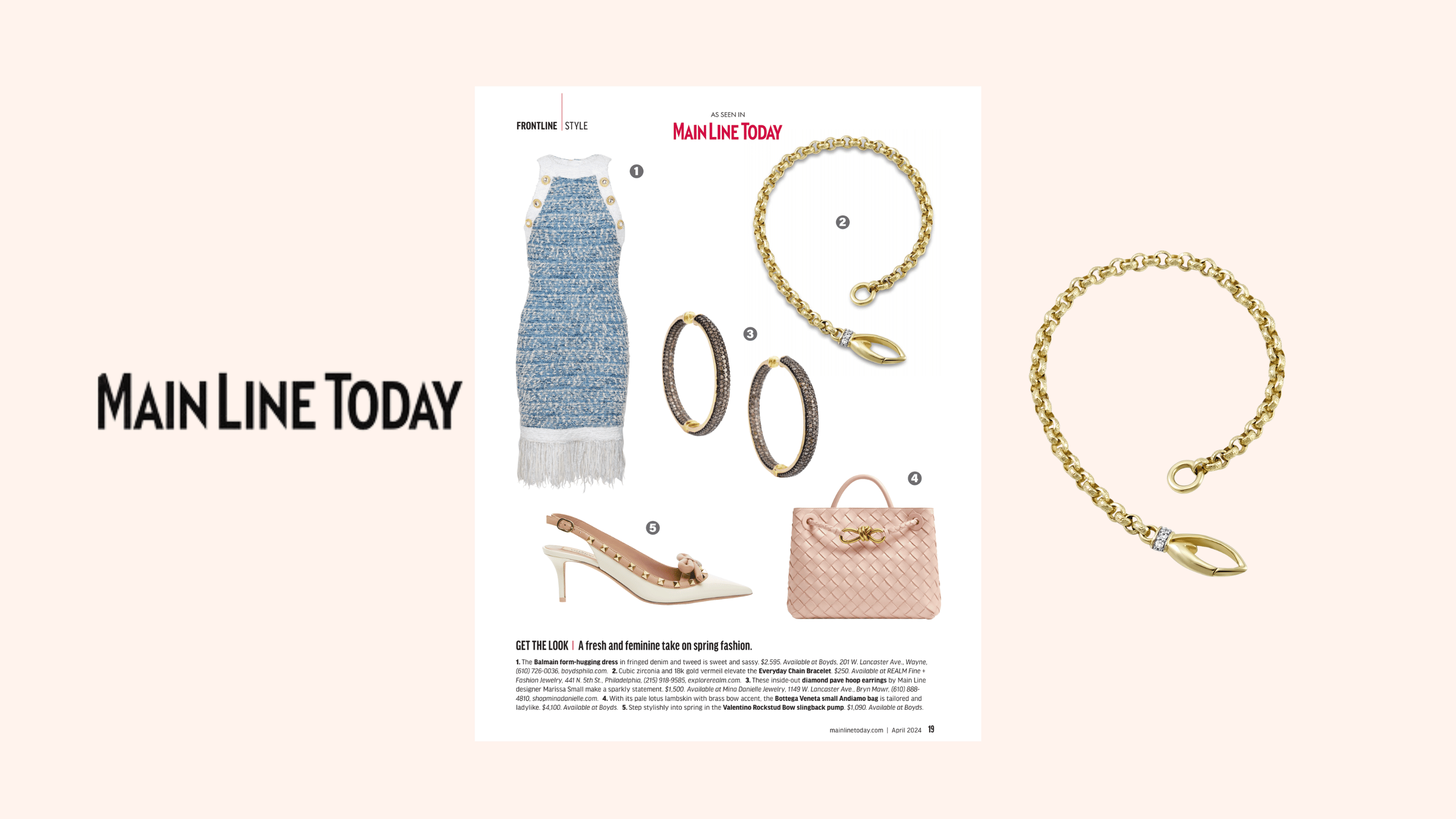 IN THE PRESS: Main Line Today features Everyday Chain Bracelet – REALM