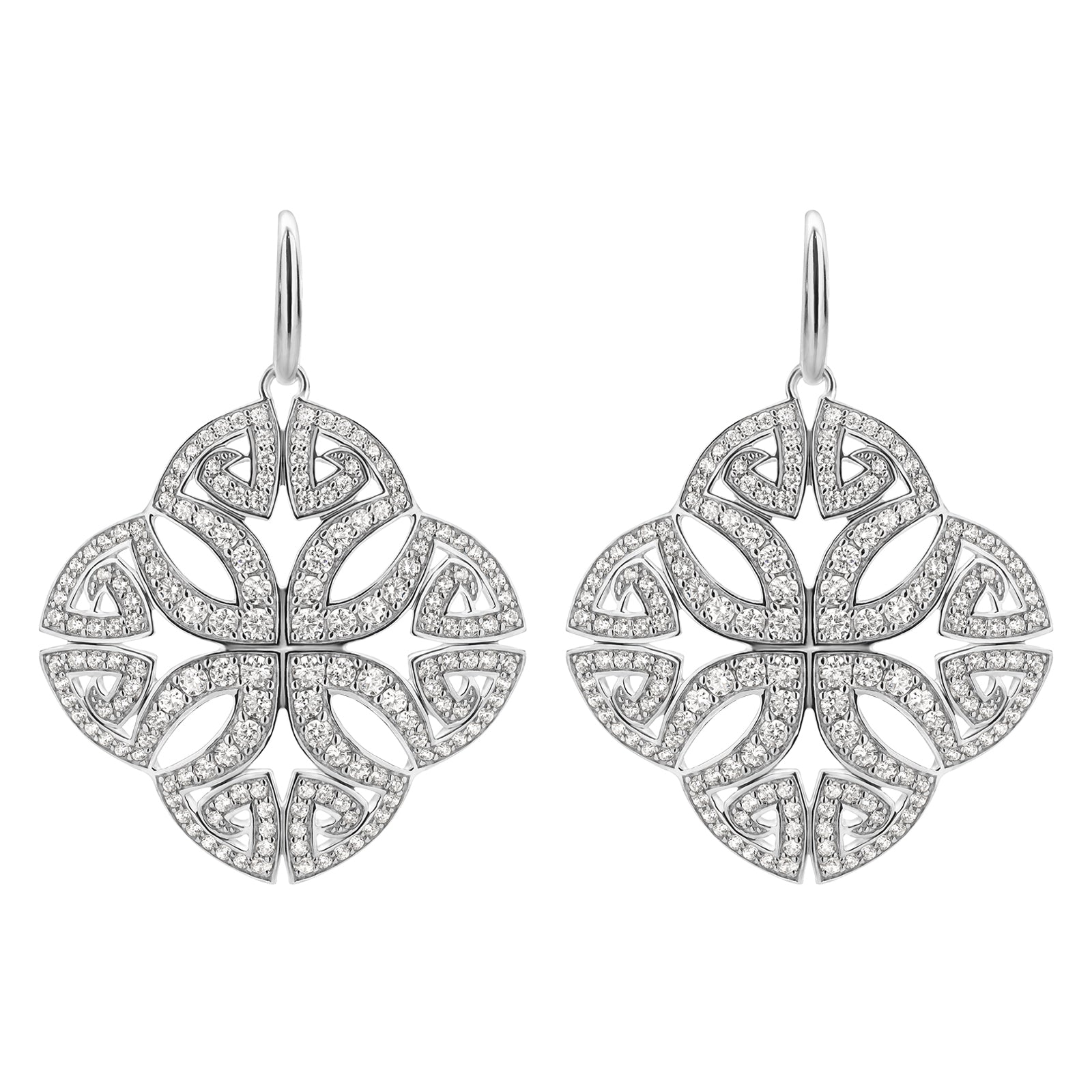 Sterling Silver Pavé Earring | Affordable Drop Earrings – REALM