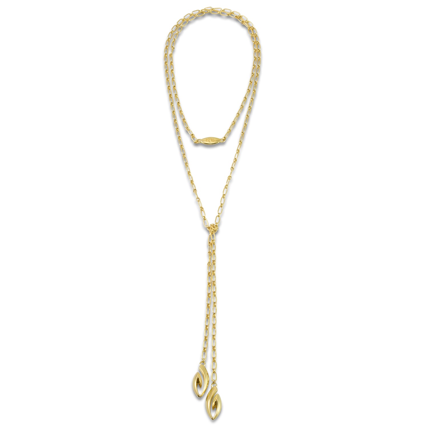 Lariat Chain Necklace - 18K Gold Vermeil – REALM