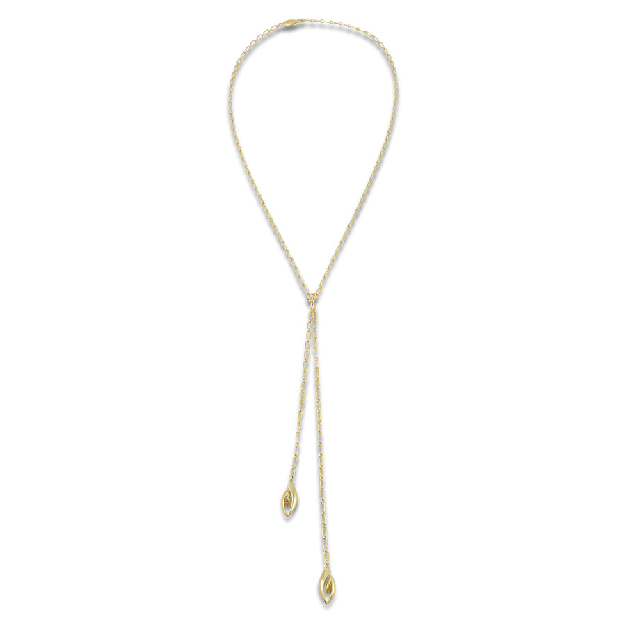 Lariat Chain Necklace - 18K Gold Vermeil – REALM